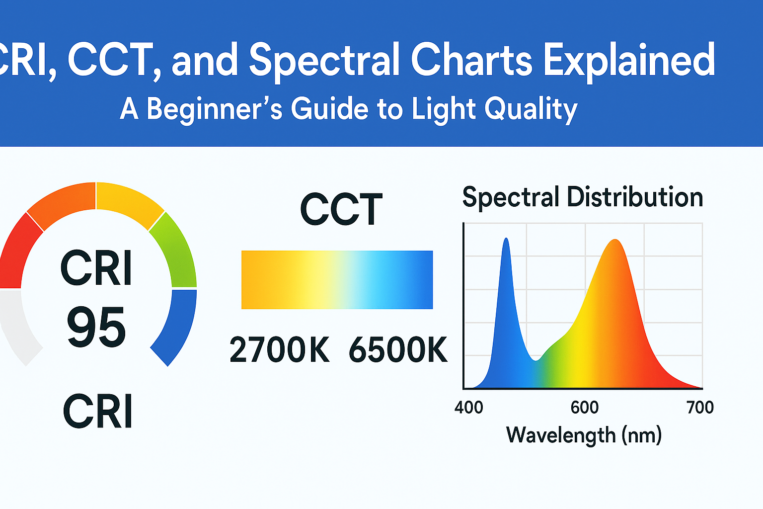 CRI, CCT, and Spectral Charts Explained — A Beginner’s Guide to Light ...